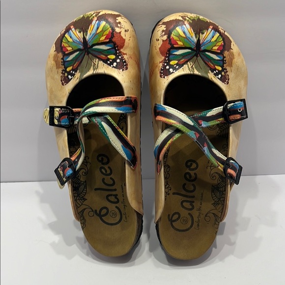 Calceo | Shoes | Calceo Butterfly Print Clogs | Poshmark